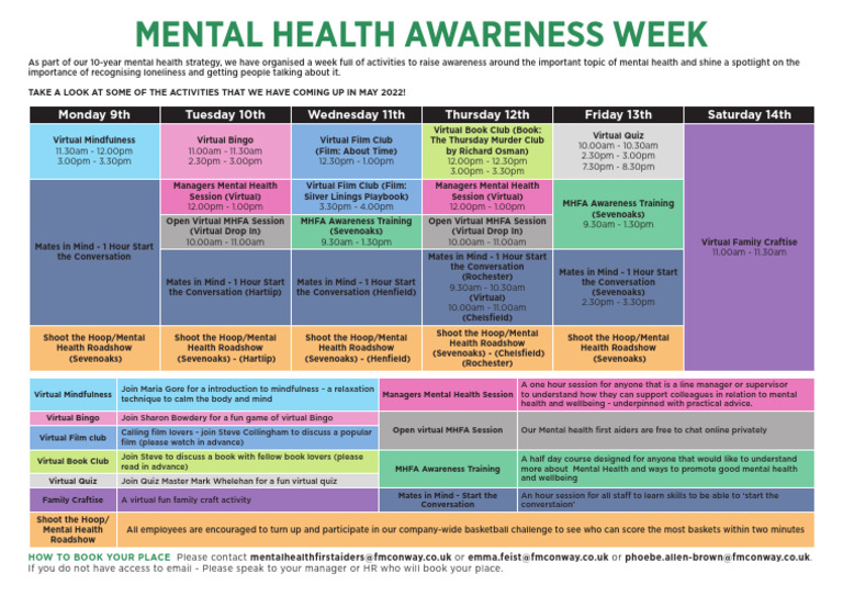 Mental Health Awareness Week Poster A4.01 | PDF