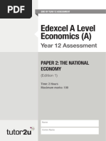 Edexcel A-Level Economics Topic Tracker | PDF | Macroeconomics | Economies