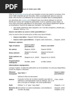 Guide de bibliographie aux normes APA | PDF | Style APA | Bibliographie