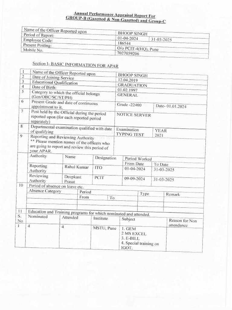 Bhoop Basic Information For Apar | PDF