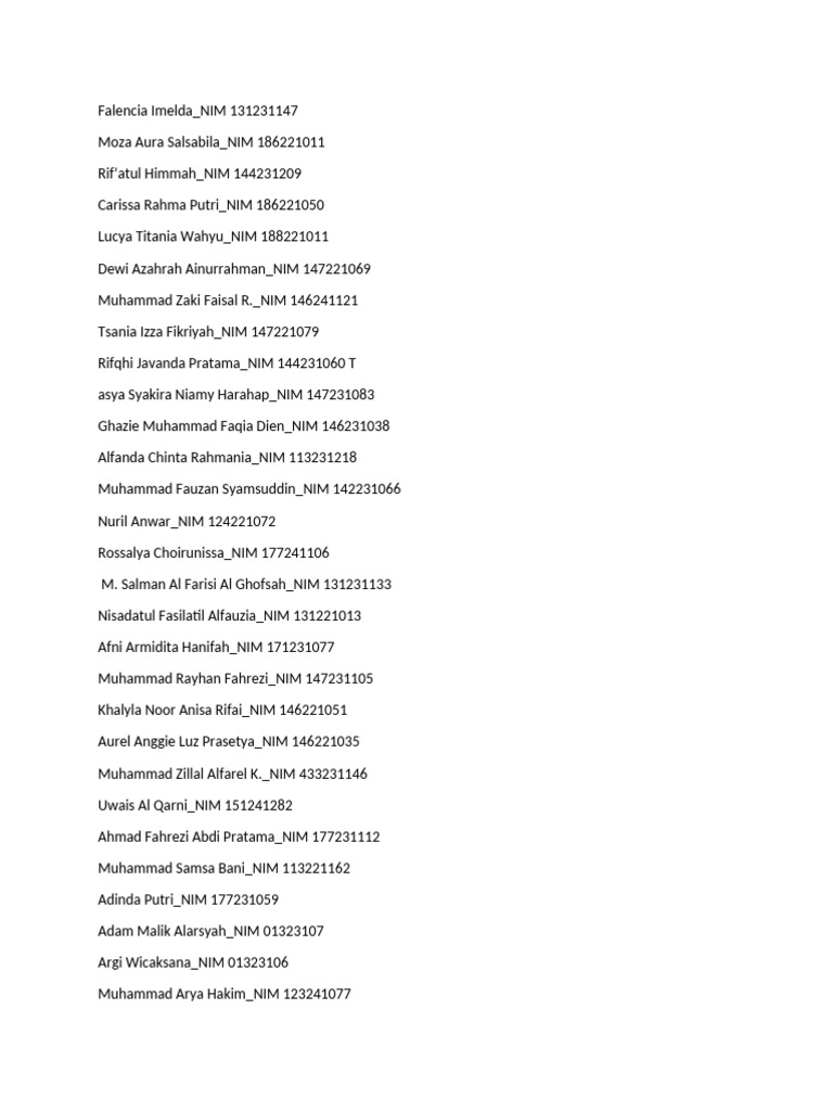 Falencia Imelda | PDF