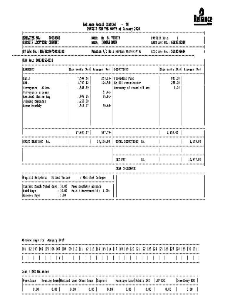 Payslip | PDF