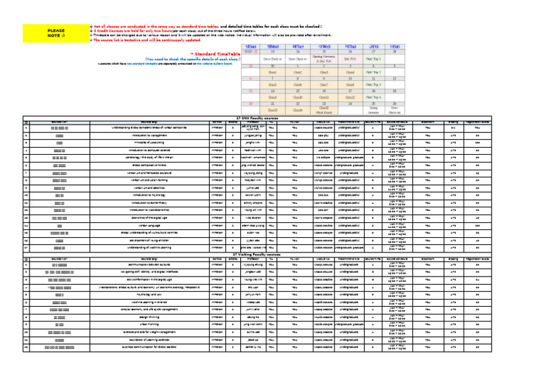 (게시용) 2025 SNU ISP List of Courses (25.4.17.) | PDF