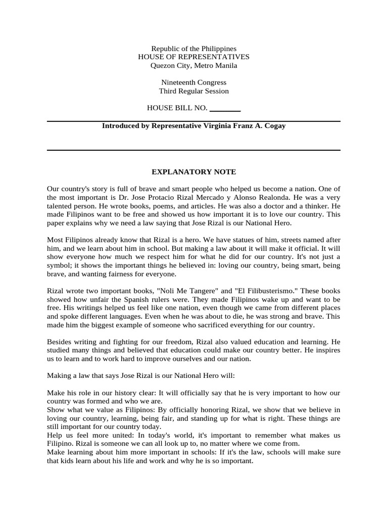 Finals Explanatory Note RIZAL 101 | PDF | Philippines