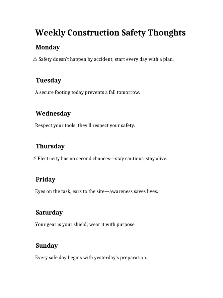 Construction Safety Quotes | PDF