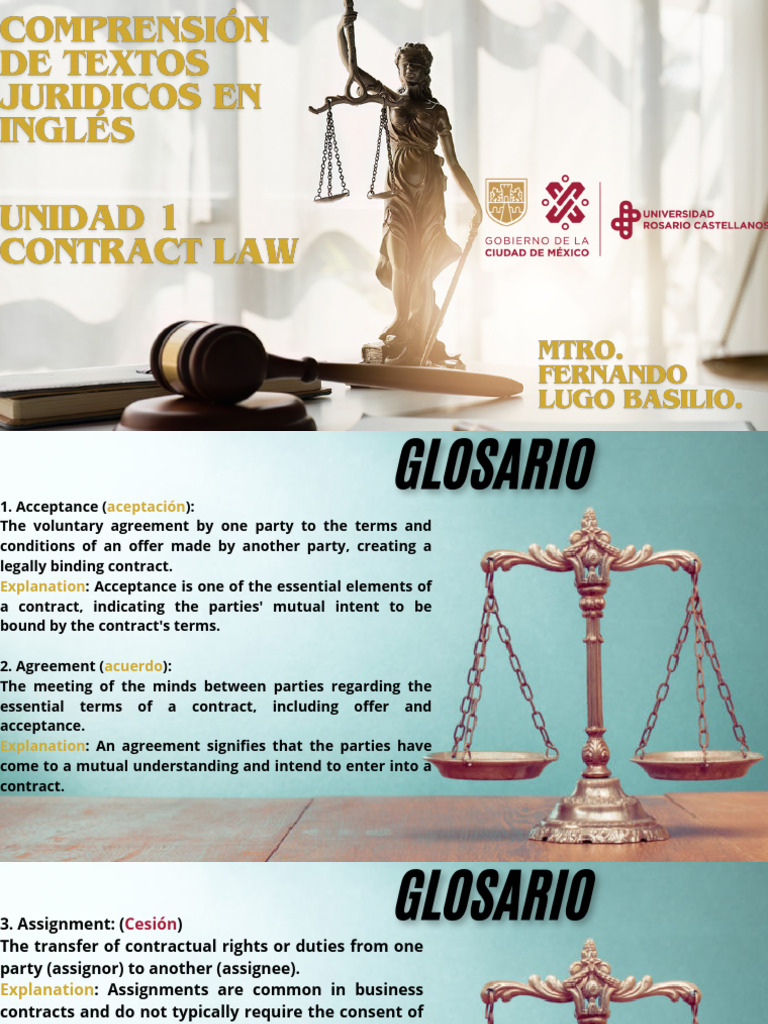 Comprensión de Textos Juridicos en Inglés | PDF | Assignment (Law ...