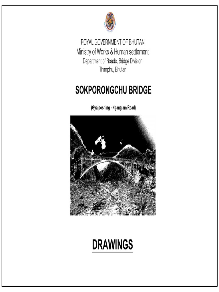 Sokporongchu Bridge Drawings | PDF | Applied And Interdisciplinary ...