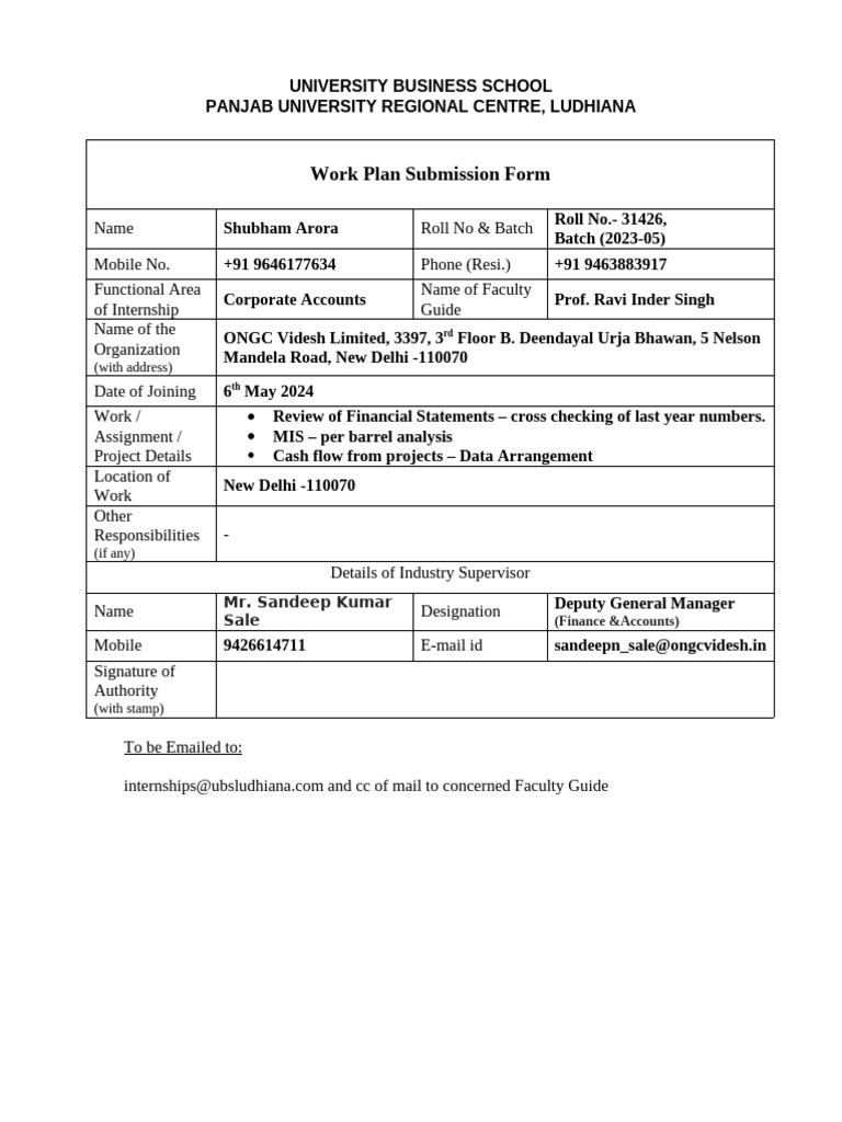 Attachment 3 - Work Plan Submission Form | PDF