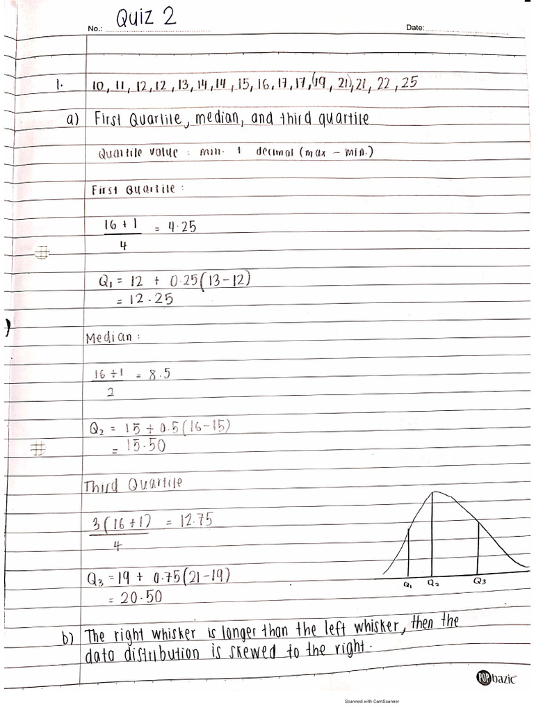Sta 111 (Quiz 2) | PDF