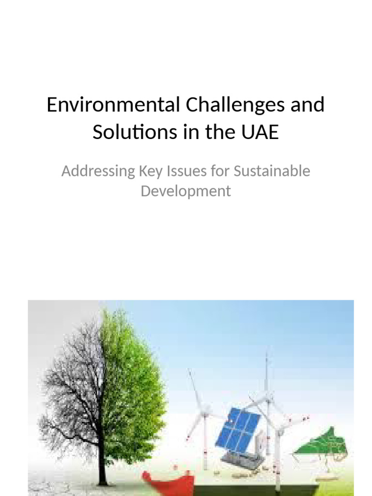 UAE Environmental Challenges and Solutions | PDF | Sustainability ...