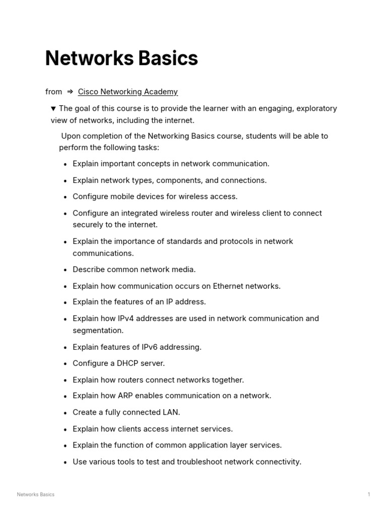 Networks Basics | PDF | Computer Network | Internet Protocols