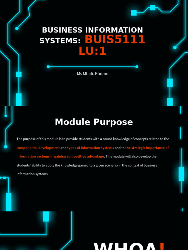 BUIS5111 - Learning Unit 1 | PDF | Competitive Advantage | Information