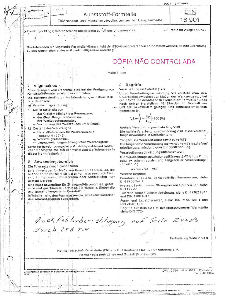 Norma Dim 16901 | PDF