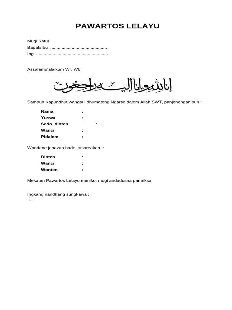 Pawartos Lelayu | PDF