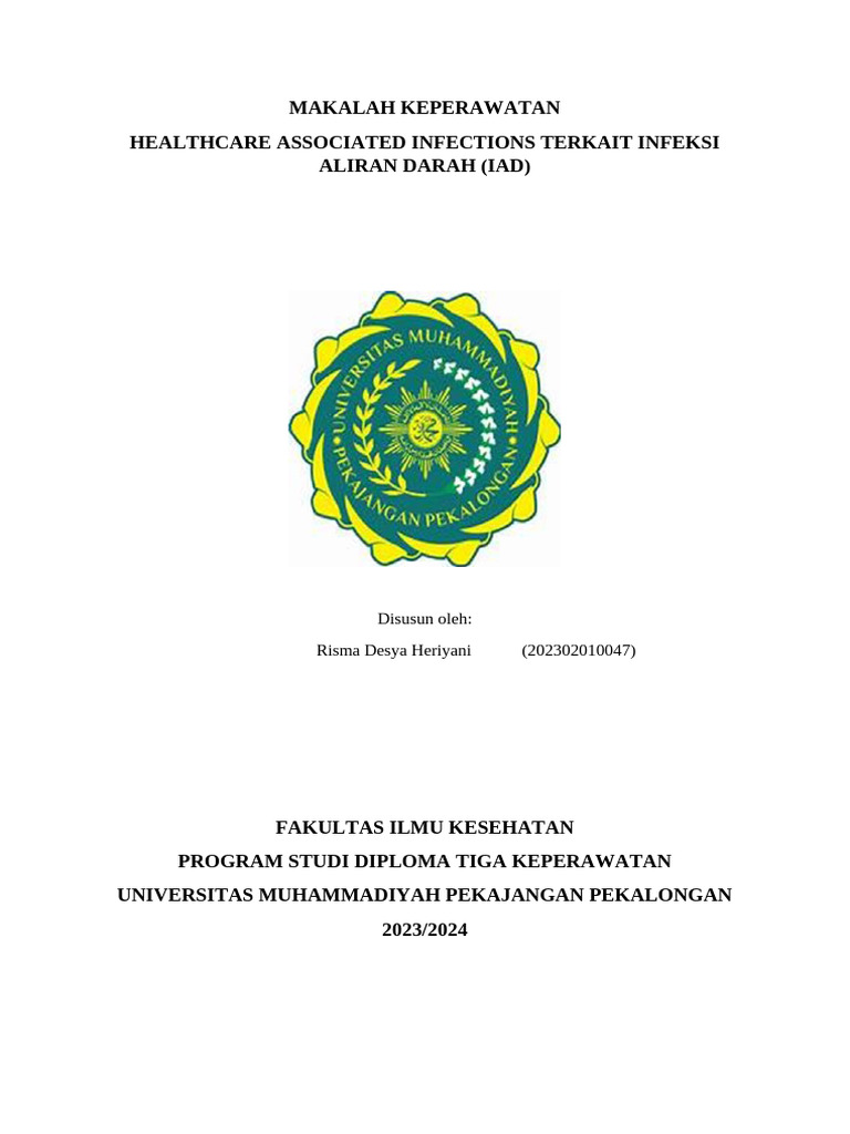 Infeksi Aliran Darah: Penyebab dan Pencegahan | PDF