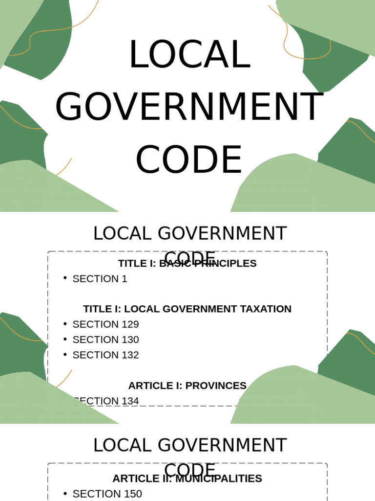 Group 4 Local Government Code PPT Revised | PDF | Taxes | Property Tax