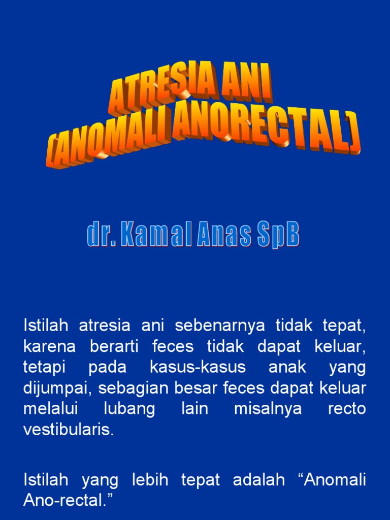 Atresia Ani | PDF