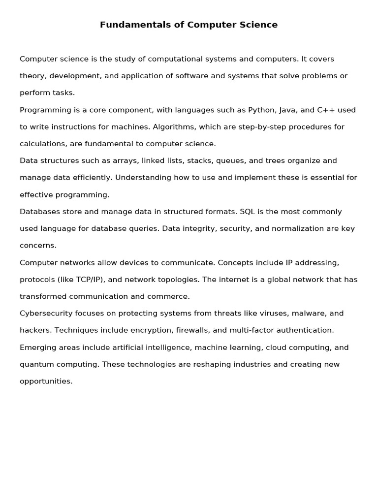 Expanded Lecture Note 3 | PDF