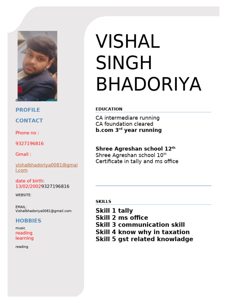 Vishal Resume | PDF