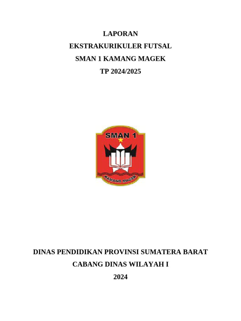 Laporan Ekskul Futsal 2025 | PDF