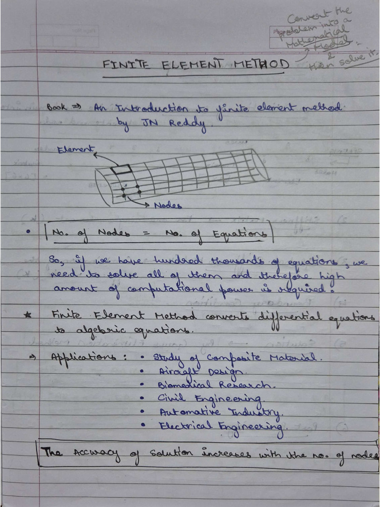 FEA Notes Complete | PDF