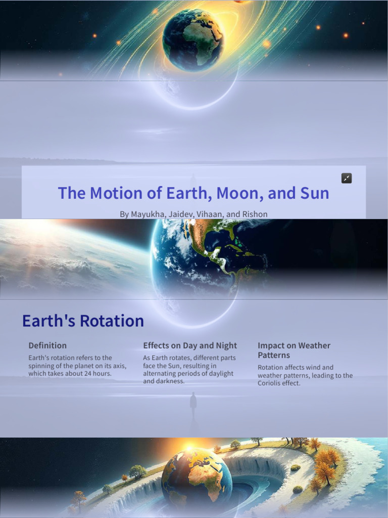 The Motion of Earth, Moon, An | PDF | Earth | Moon