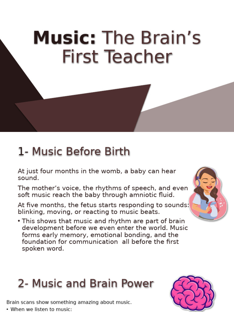 Music Is Brain First Teacher | PDF | Memory | Rhythm