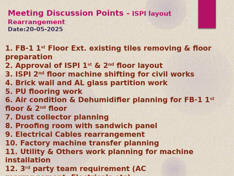 ISPI Meeting Discussion Points | PDF