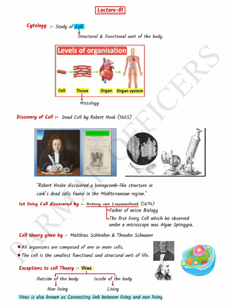 Lec1 Cell | PDF