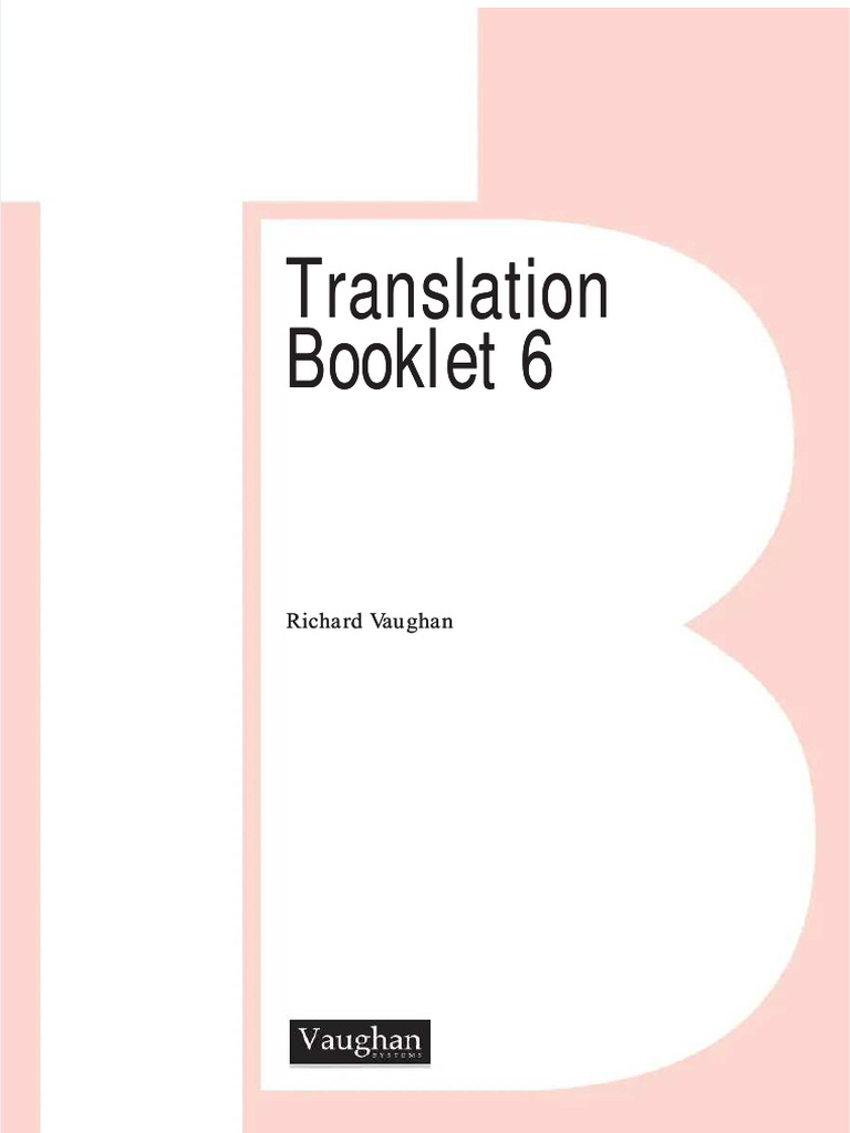 Translation Booklet 6 | PDF