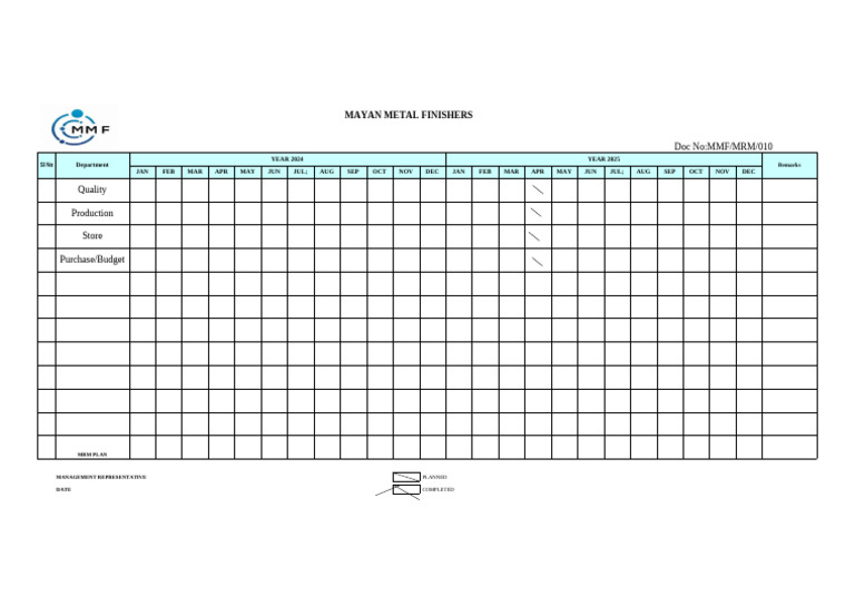 Internal Audit & MRM Plan | PDF