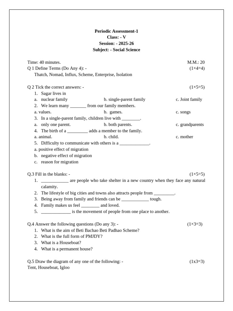 Periodic Assesment | PDF