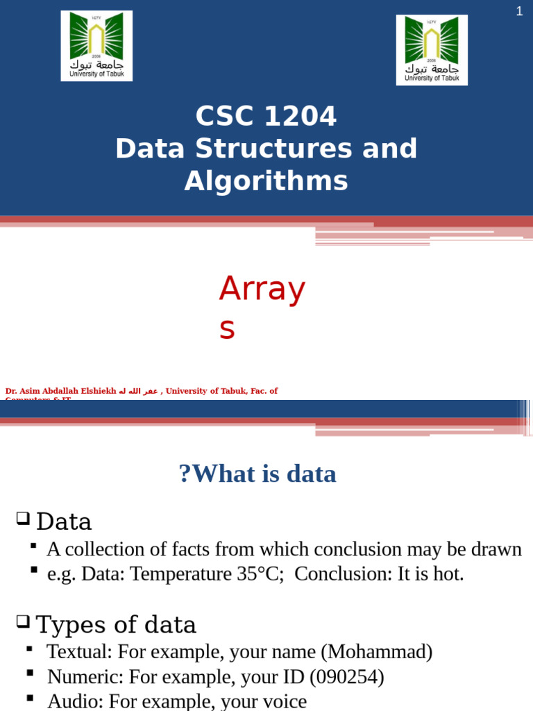 Chapter #5 Arrays | PDF | Integer (Computer Science) | Computer Programming