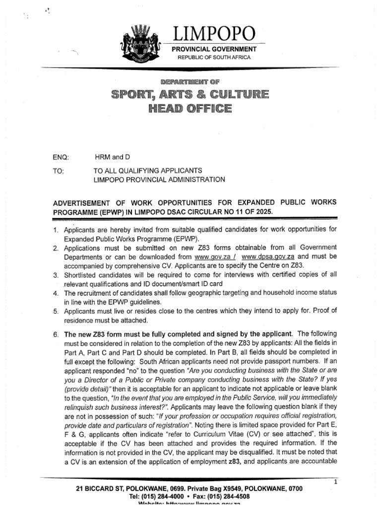 Epwp Advert February 2025 | PDF