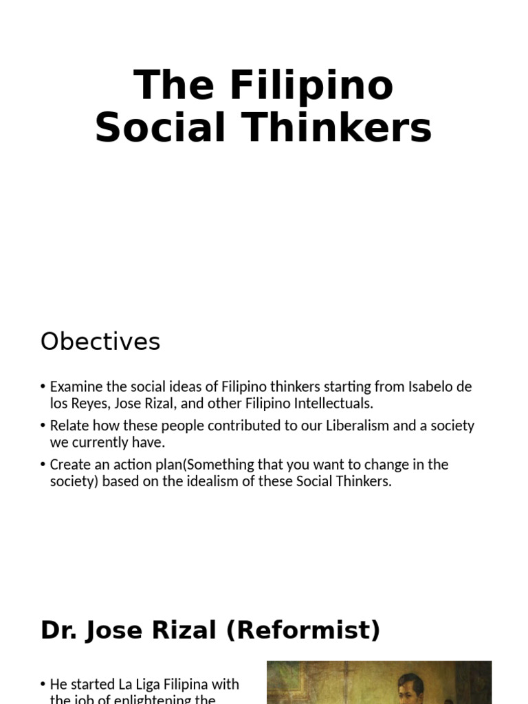 Filipino Social Thinkers and Their Impact | PDF | Experience | Liberalism