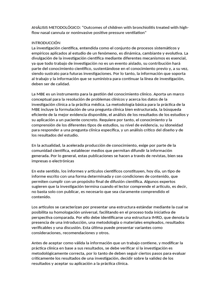 HFNC Vs NPPV | PDF | Estadísticas | Conocimiento