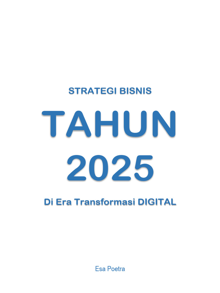 Strategi Bisnis Digital 2025 | PDF