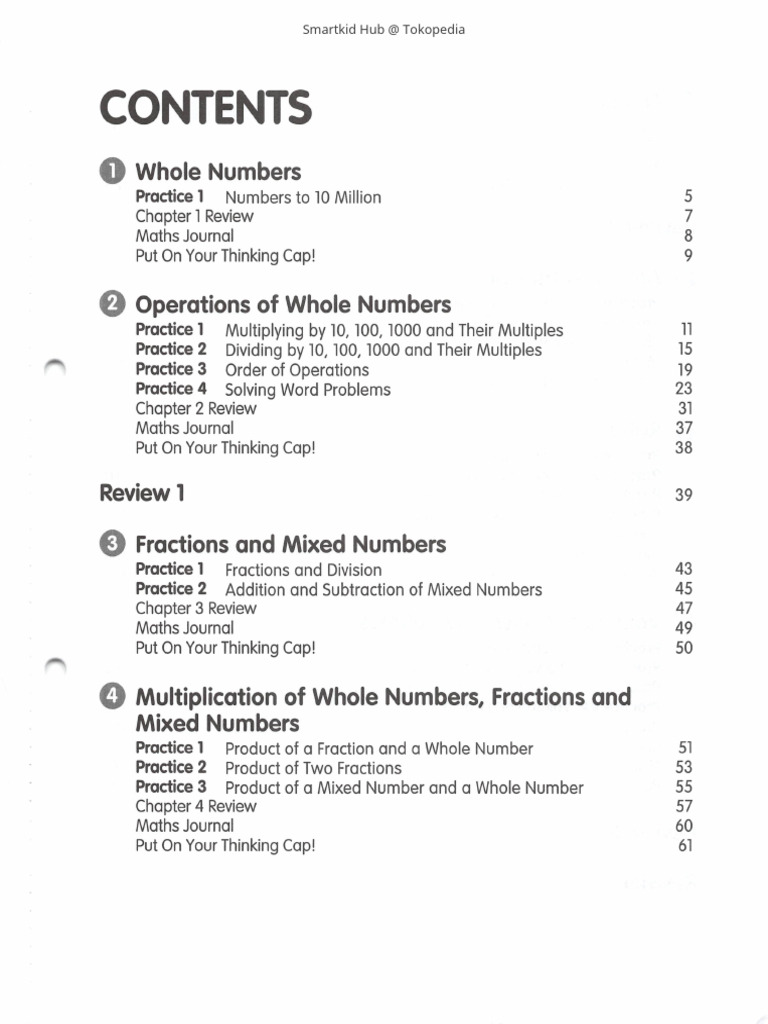 Maths 5a Workbook 3rd Edition Pages 3 | PDF