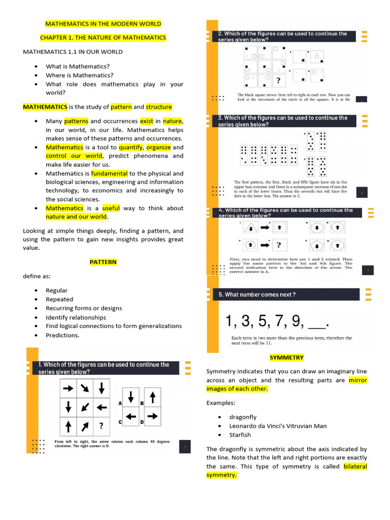 MMW The Nature of Mathematics Part 1 | PDF | Mathematics