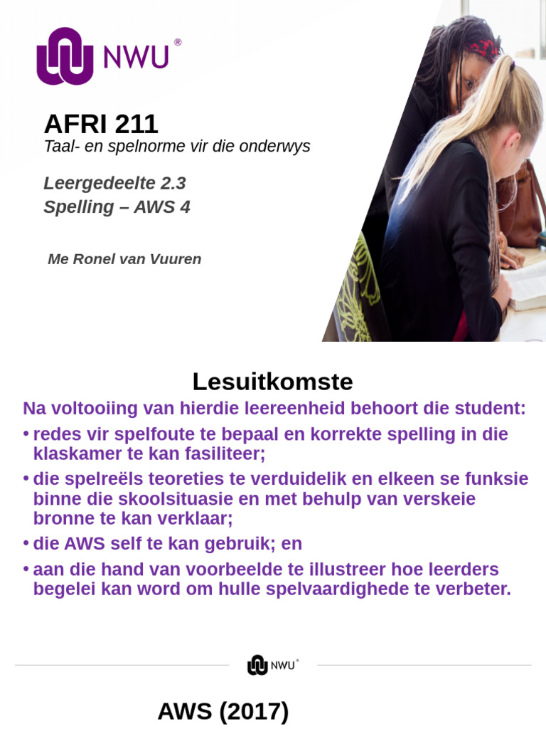 2.3.4 Spelling AWS 4 | PDF