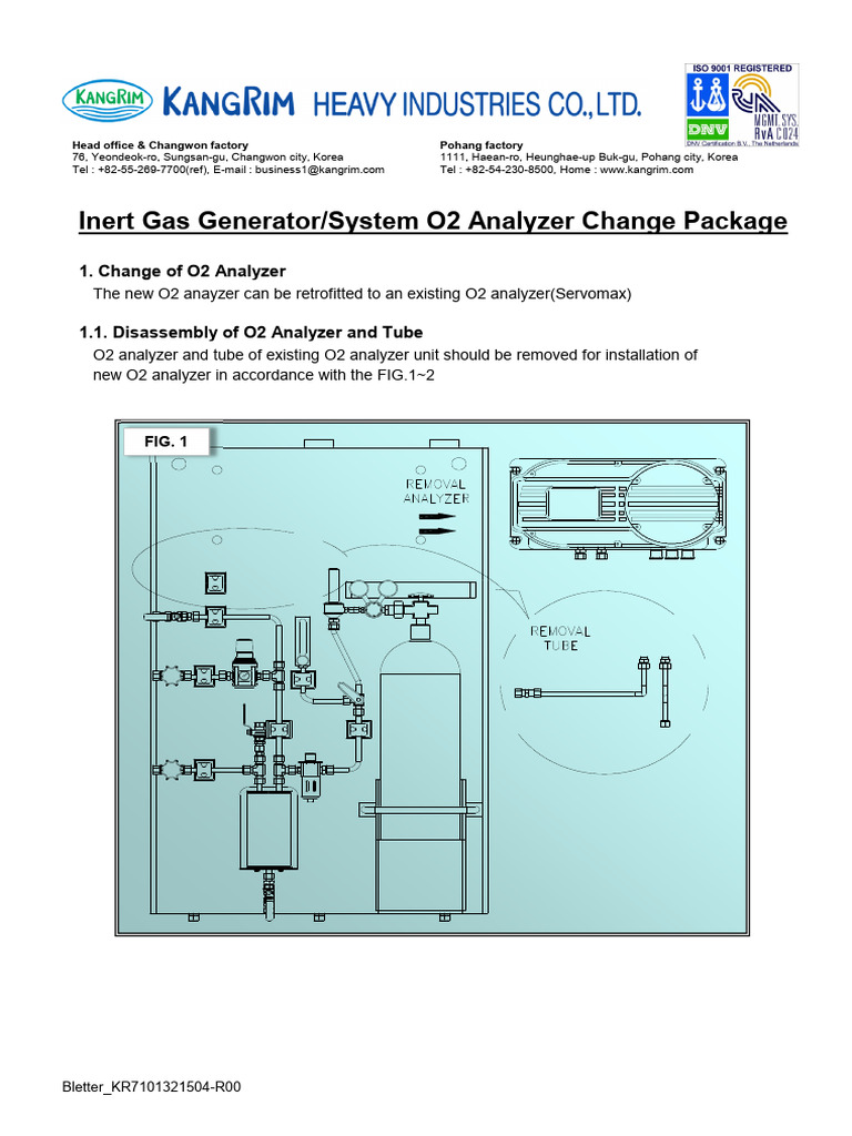 O2 Analyzer Installation and Calibration Guide | PDF | Calibration ...