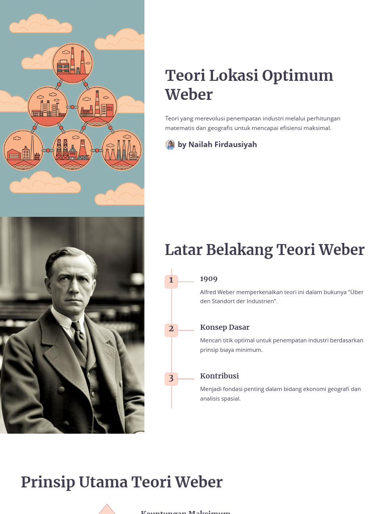 Teori Lokasi Optimum Alfred Weber | PDF