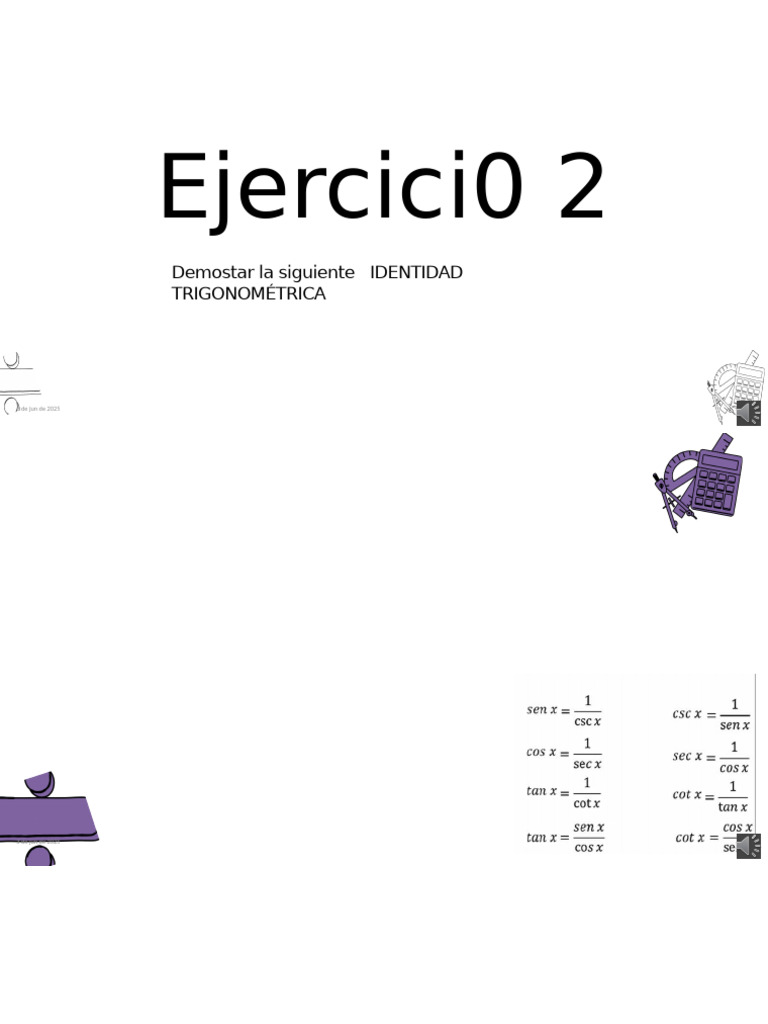 Ejercico 2 - Identidades Trigonometrias | PDF