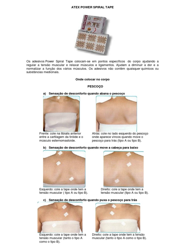 Atex Power Spiral Tape | PDF | Pescoço | Músculo