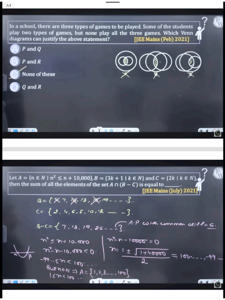 Set Relation Questions | PDF