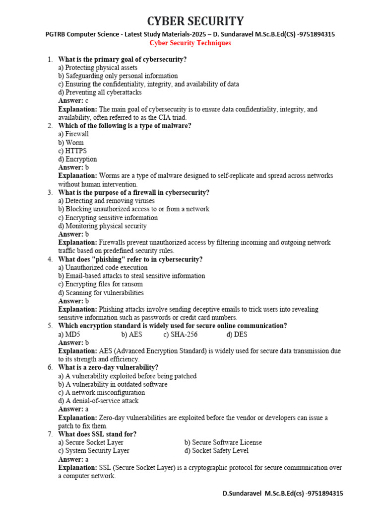 4.cyber Security Techniques | PDF | Security | Computer Security