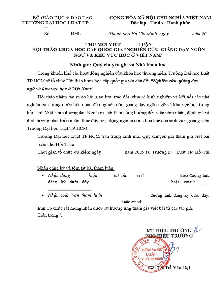 Thu Moi Viet Bai HT NNPL (Co Dau) | PDF