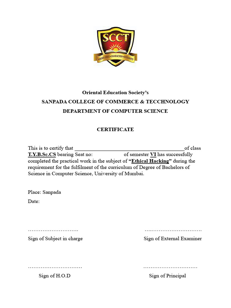 EH Certificate (1) | PDF