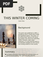 This Winter Coming | PDF