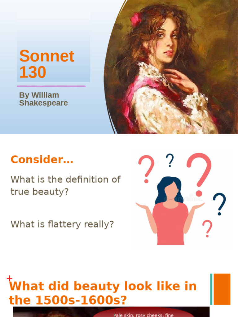 Sonnet 130 | PDF | William Shakespeare | Stanzaic Form